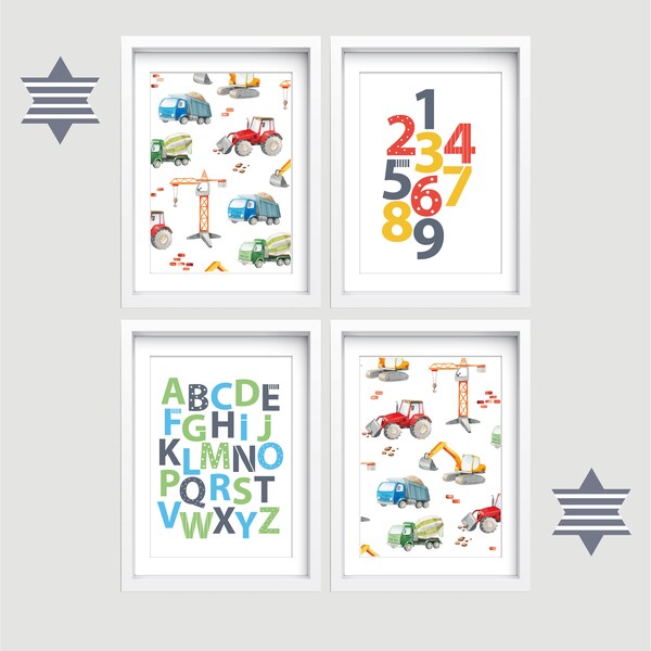 Truck Alphabet Poster - Etsy