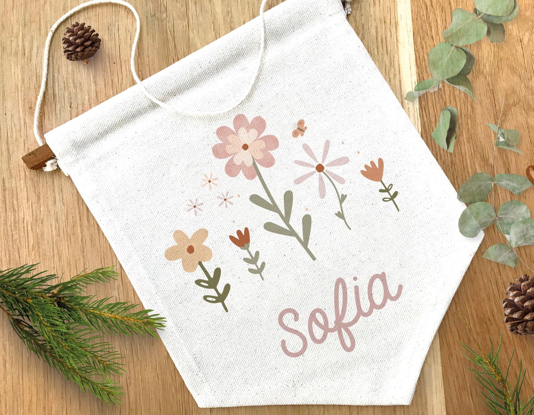 Little Wildflower Pennant Flag, Boho Nursery Decor, Bedroom Decor ...