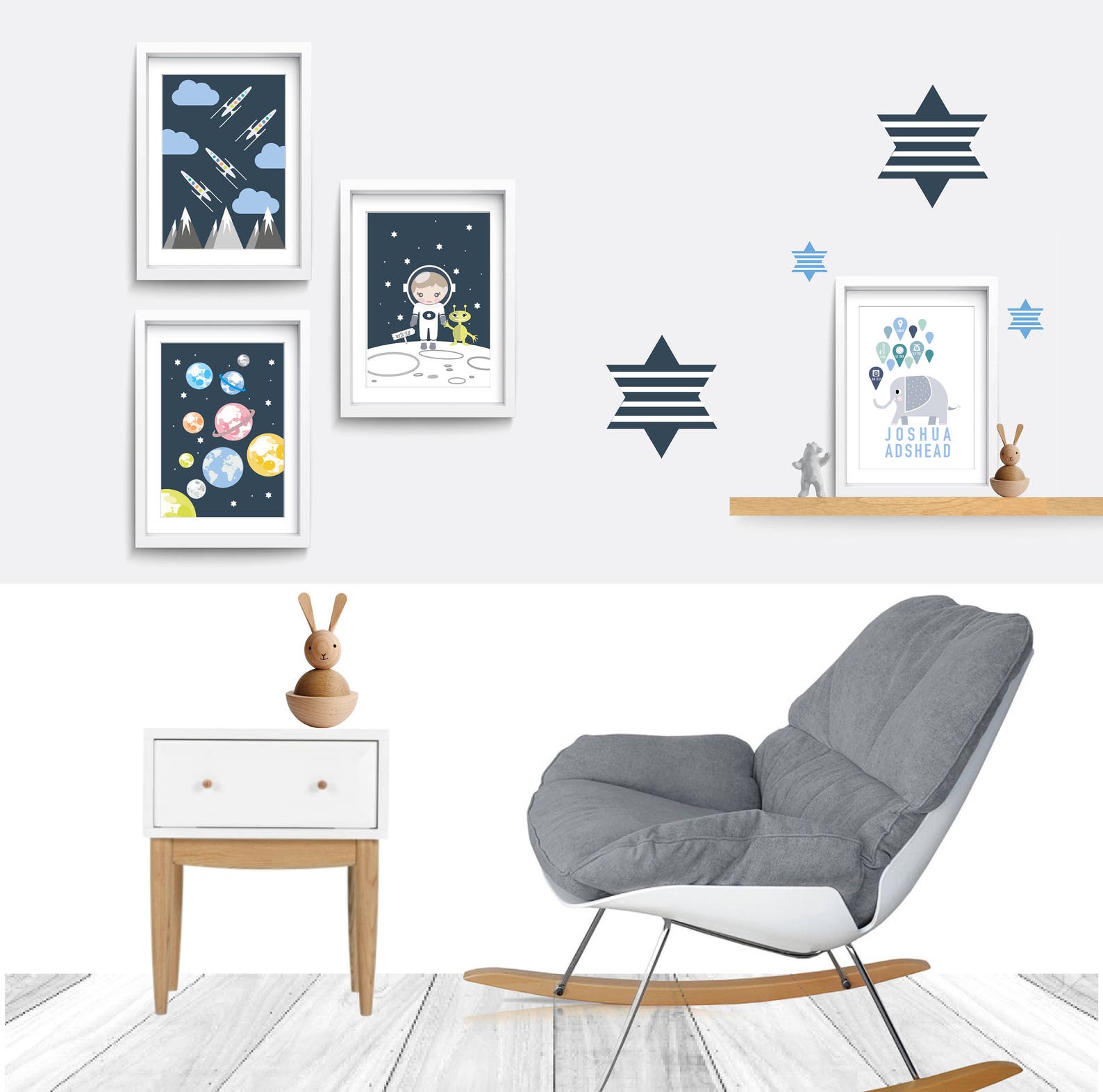 Set of 3 Baby Nursery Prints. Baby Nursery Decor. Nursery Wall - Etsy UK