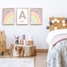 Rainbow Nursery Print Rainbow Wall Art Pink Nursery Decor - Etsy UK