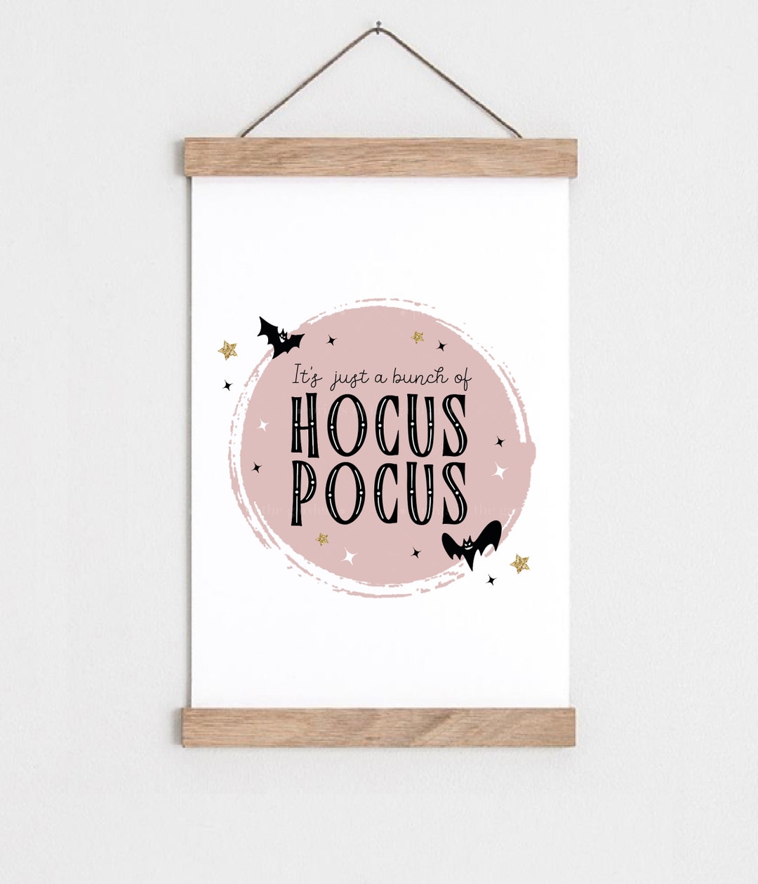 Hocus Pocus Print, Halloween wall art, Halloween prop, Girls bedroom ...