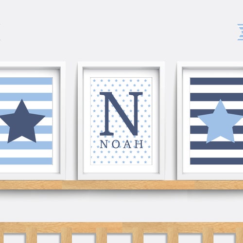 Nursery Wall Art Set of 3 Star Prints Twinkle Twinkle Little - Etsy