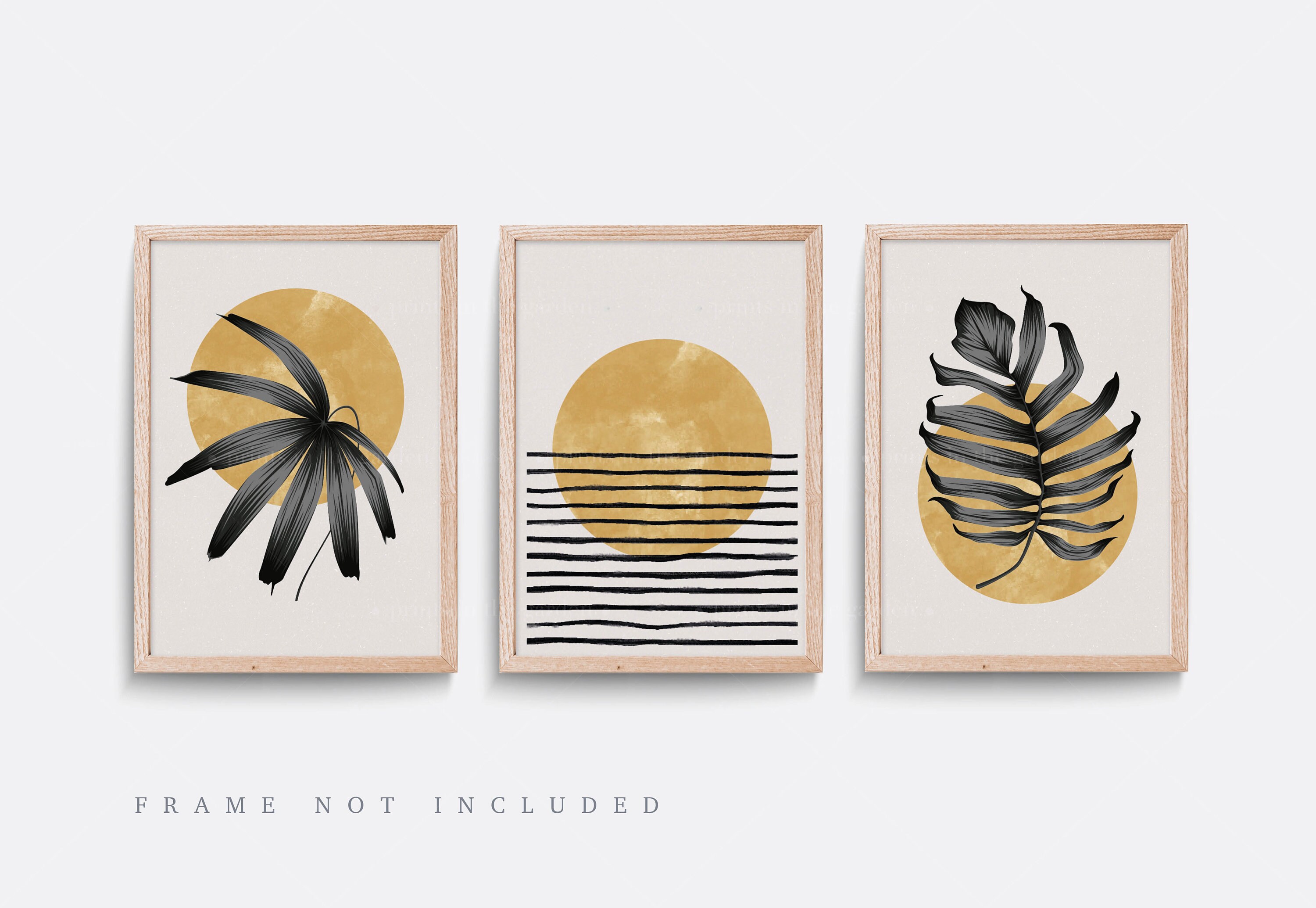 Abstract Print Set of 3 Print Abstract Wall Art Minimalist - Etsy