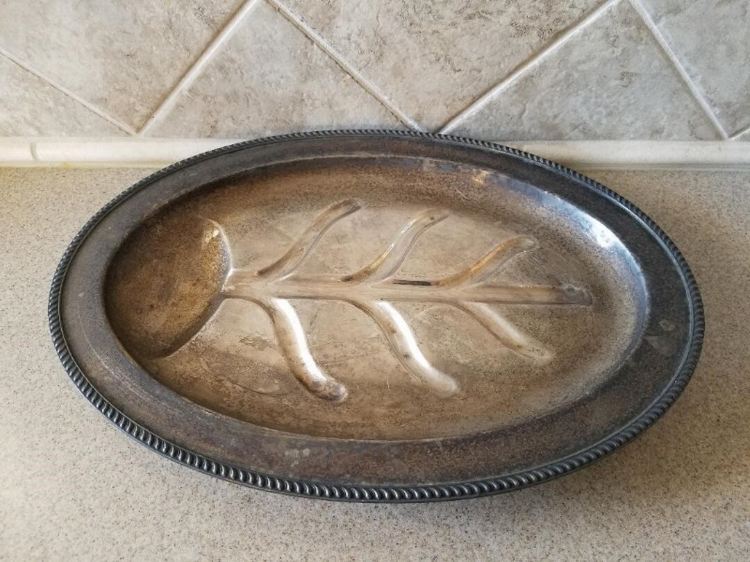 Pairpoint Silverplate Serving Platter Antique Vintage 16 Footed Platter ...