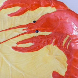 Vintage Maruhon Ware Hand Painted Lobster/crawfish Plates and Platter ...