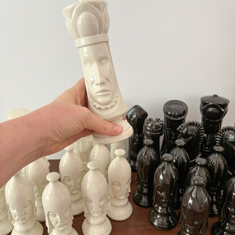 Ceramic Chess Set - Etsy