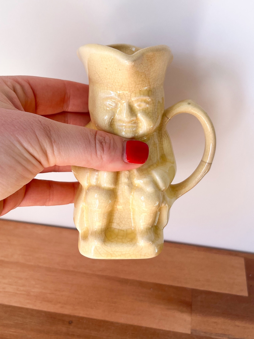 Small Butter Yellow Toby Jug. - Etsy