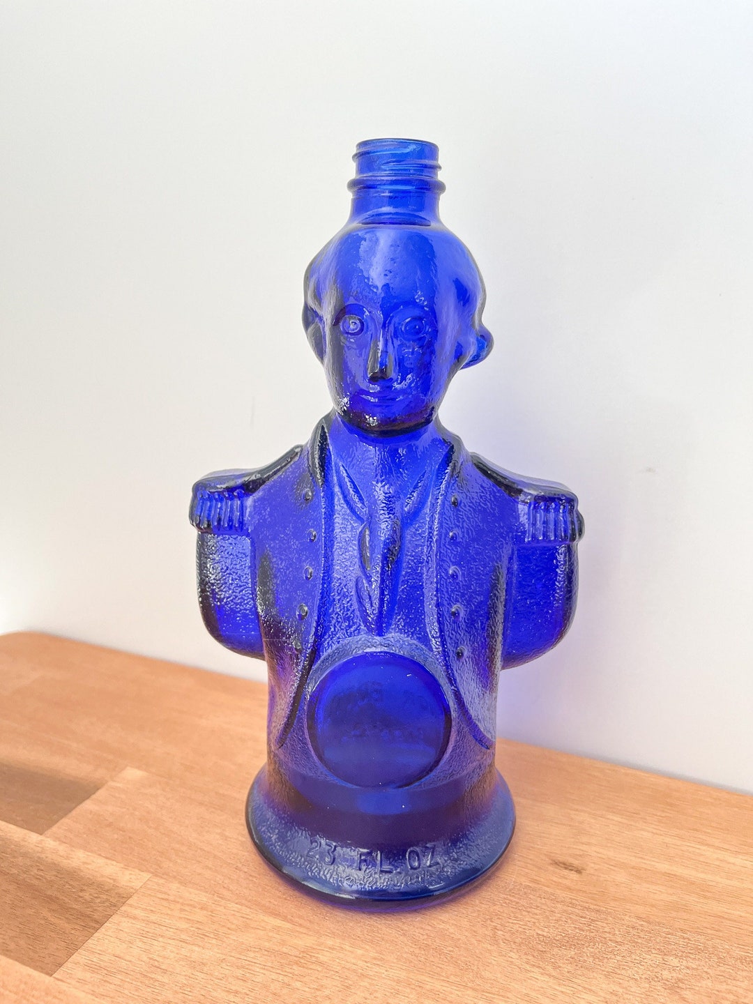 1970s Cobalt Blue George Washington Bottle. Vintage Colored - Etsy