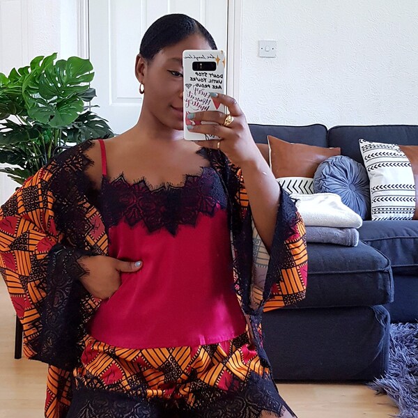 African Print Pajamas - Etsy