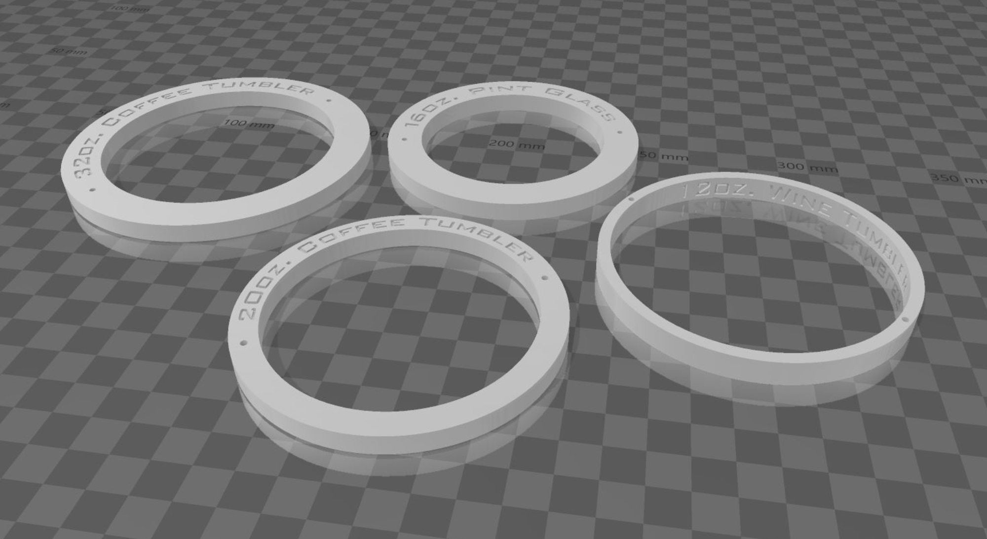 Digital Download-rotary Engraving Shim Ring Set for X-tool Rotary Tool ...