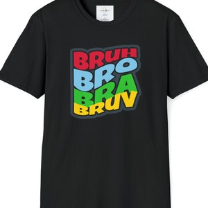 Wavy Bro Tee - Worldwide Bro Slang T-shirt - Bold Graphic With a Wavy ...
