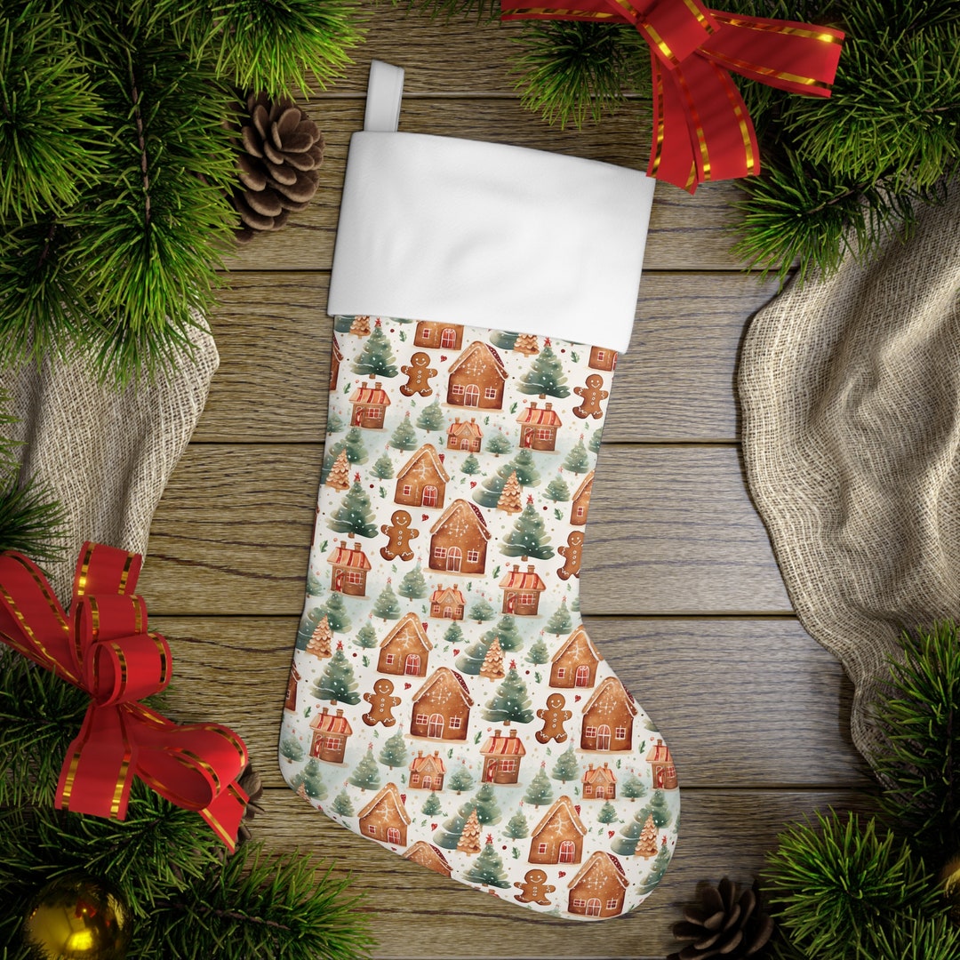 Gingerbread House Holiday Stocking Christmas Decor, Stocking Stuffer ...