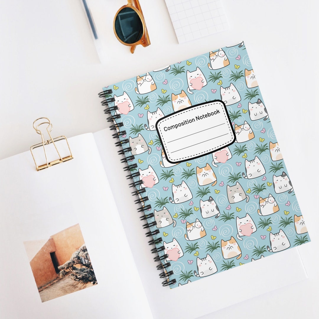 Kawaii Cute Cats Spiral Notebook Ruled Line Teenage Girl - Etsy