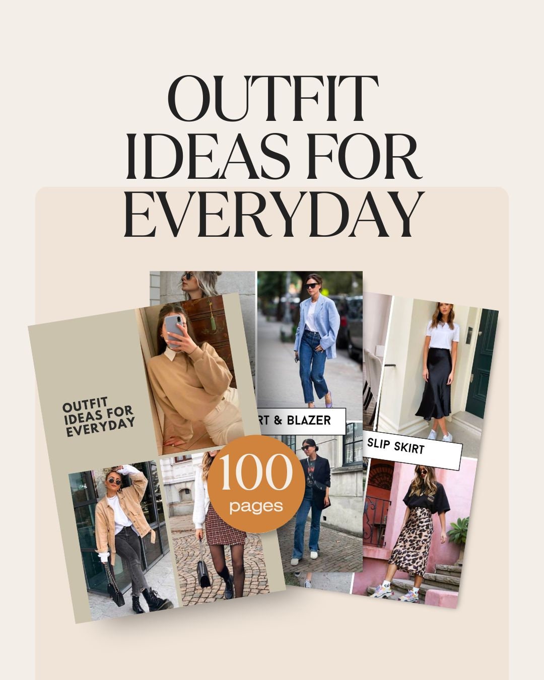 Everyday Outfit Ideas Digital File 100 Simple Examples for Inspiration ...