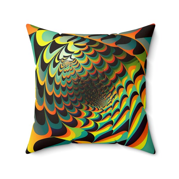 Psychedelic Pillow - Etsy