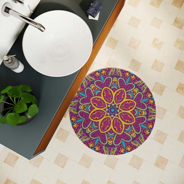 Round Bath Mat - Etsy