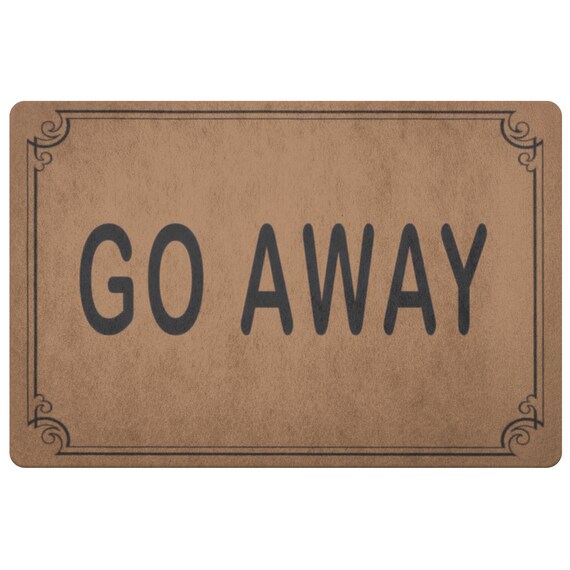 Funny Doormat Antisocial Introvert Giftgo Away Doormat Funny - Etsy