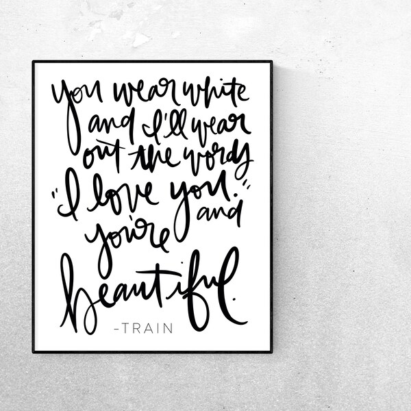 Train Marry Me - Etsy