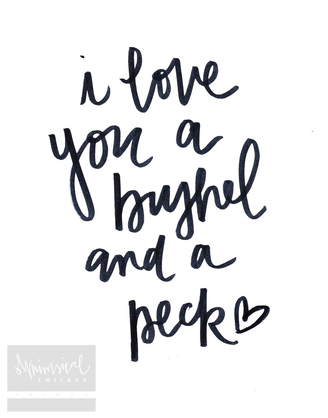 I Love You a Bushel and a Peck and a Hug Around the Neck - Printable ...