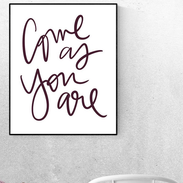 Come as You Are - Etsy