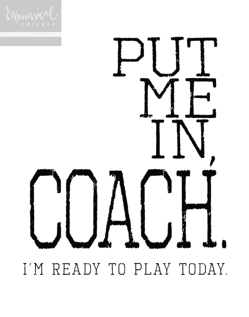 Put Me in Coach John Fogerty Lyrics Printable Wall Art - Etsy