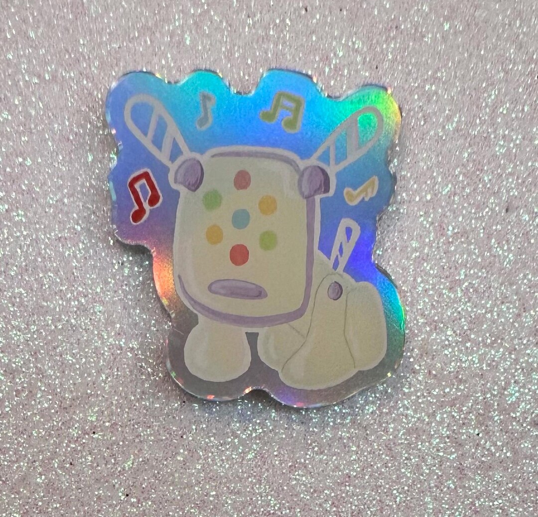 Holographic Idog Pin - Etsy
