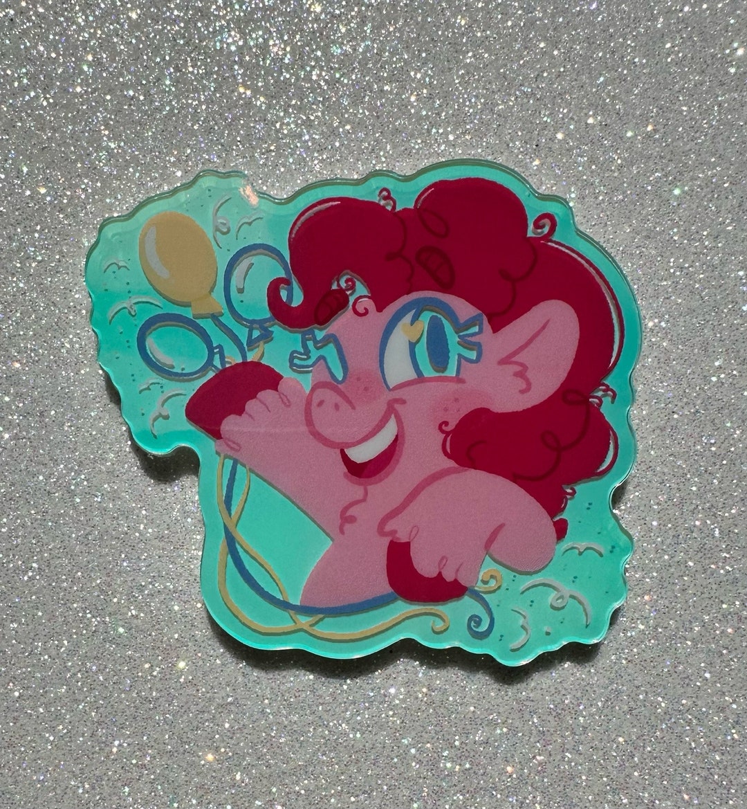 Holographic Pinkie Pie MLP Pin - Etsy