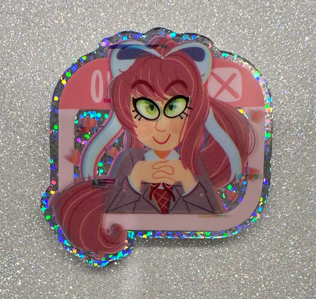 Holographic Doki Doki Literature Club Monika Pin - Etsy
