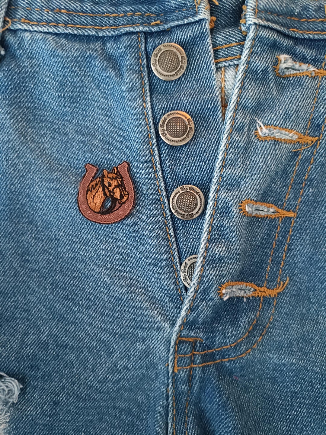 Mini Small Horse Horseshoe Patch - Animal Patch - Iron on Patches ...