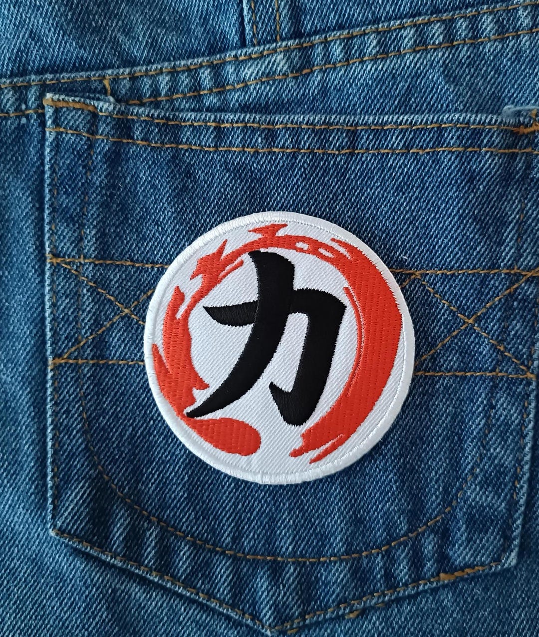 Katana Japanese Samurai Sword Japan Sign Cartoon Cool Badge Patch Iron on Patches for Jackets ...