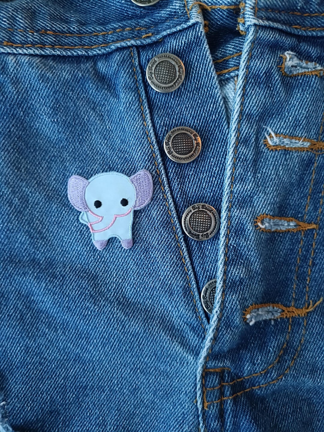 Mini Small Cute Elephant - Cartoon - Iron on Patch - Patches for ...