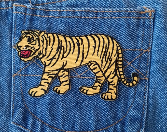 Tiger Patch Cool Badge Patch Iron on Patches for Jackets Jeans Caps T ...