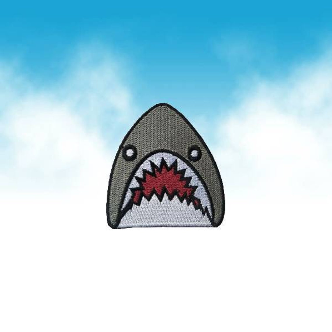 Sea Shark Patch FIsh Patch Iron On Patches Patches for | Etsy