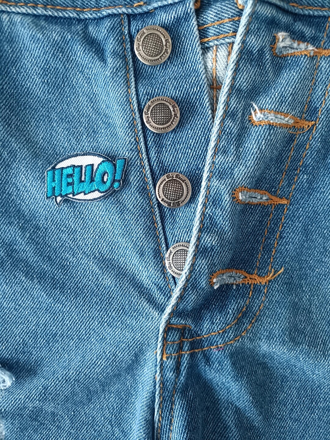 Mini Small Hello Greeting Patch - Sign Patch - Iron on Patches ...