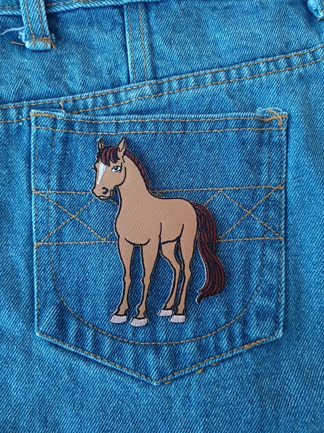 Donkey Patch Cartoon Cool Badge Patch Iron on Patches for Jackets Jeans ...