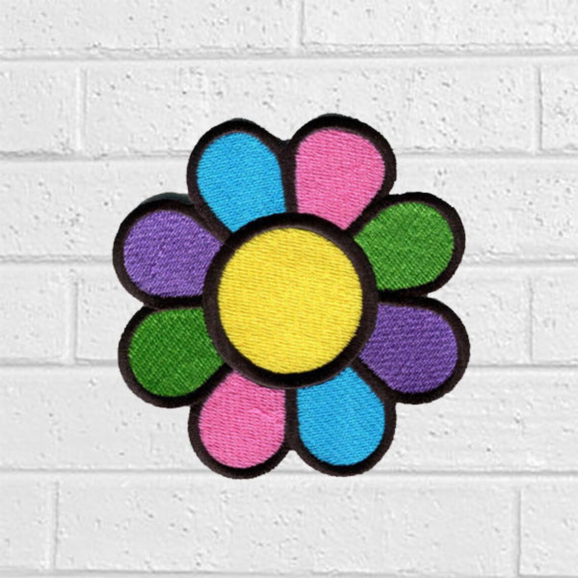 Colorful Flower Patch Art Patch Iron On Patches Patches | Etsy