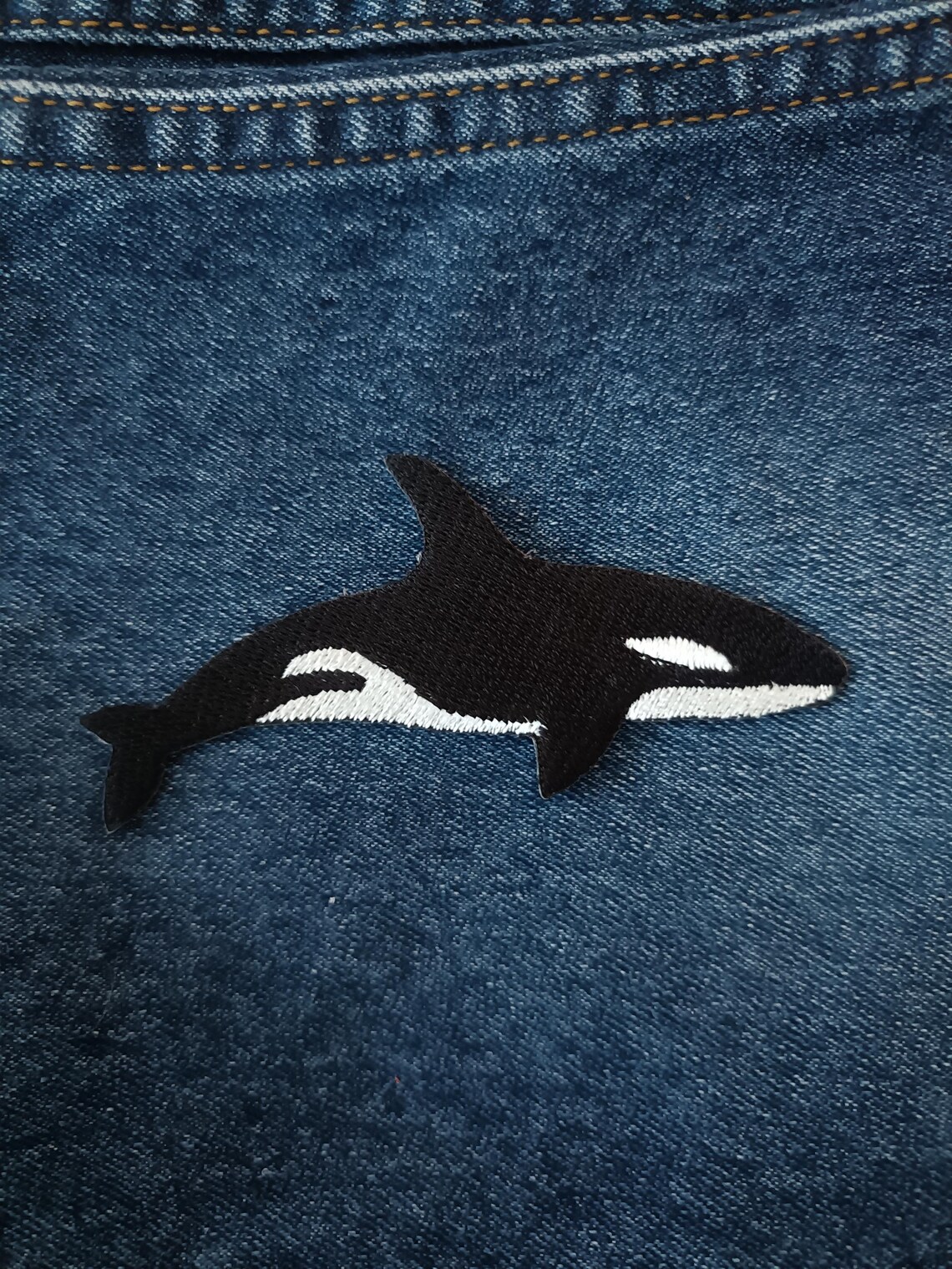 Killer Whale Patch Cool Badge Patch Iron on Patches for Jackets Jeans ...