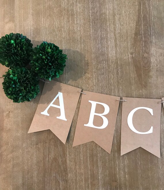 ABC Paper Banner A-Z Banner Classroom Banner - Etsy
