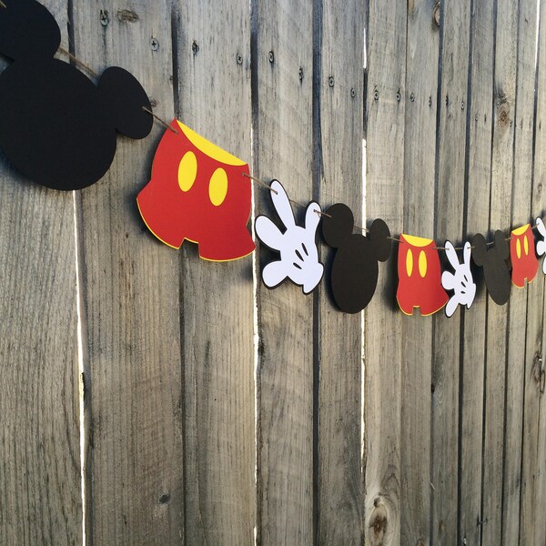 Mickey Mouse Banner - Etsy