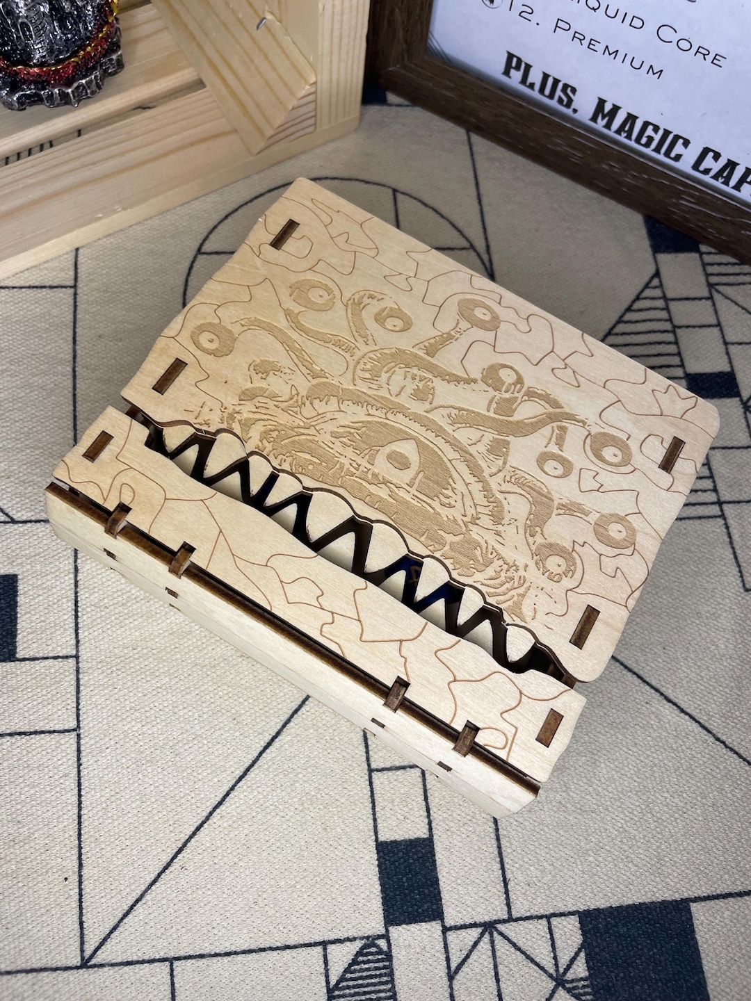 Wooden Beholder Dice Box TTRPG, D&D, Holiday Gift, Nerds, Pathfinder ...