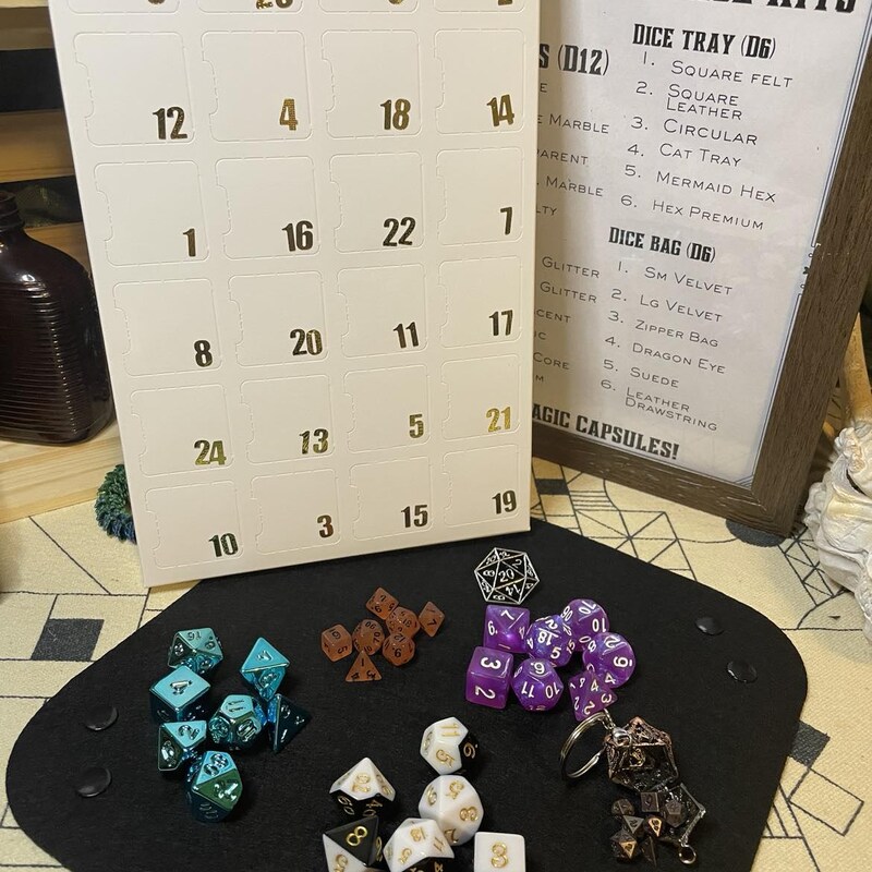 Dice Advent Calendar - Etsy