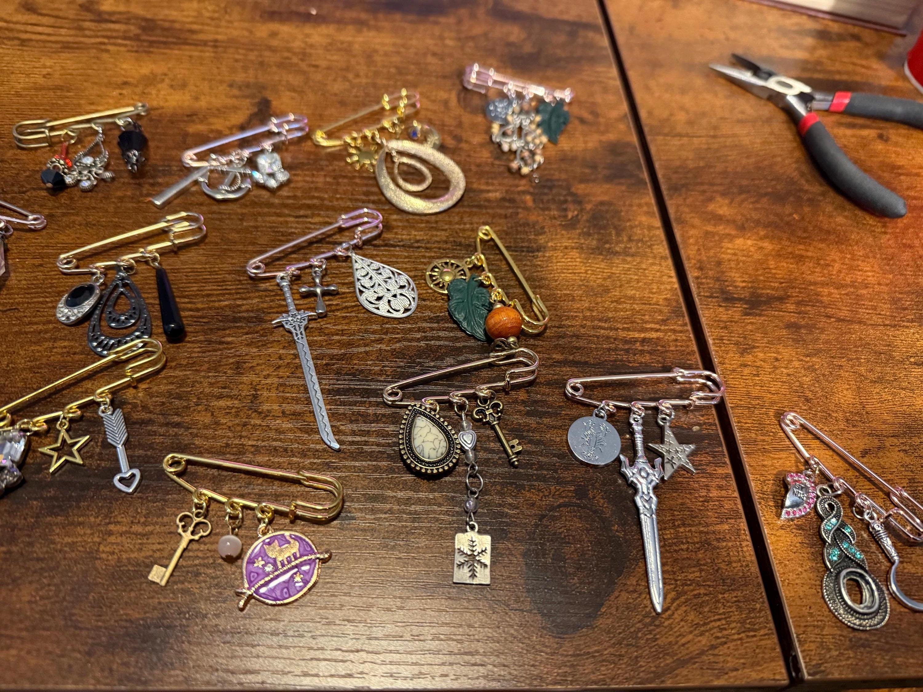 Trade Trinkets for Renaissance Faire Festivals Pins Jewelry Pendants ...