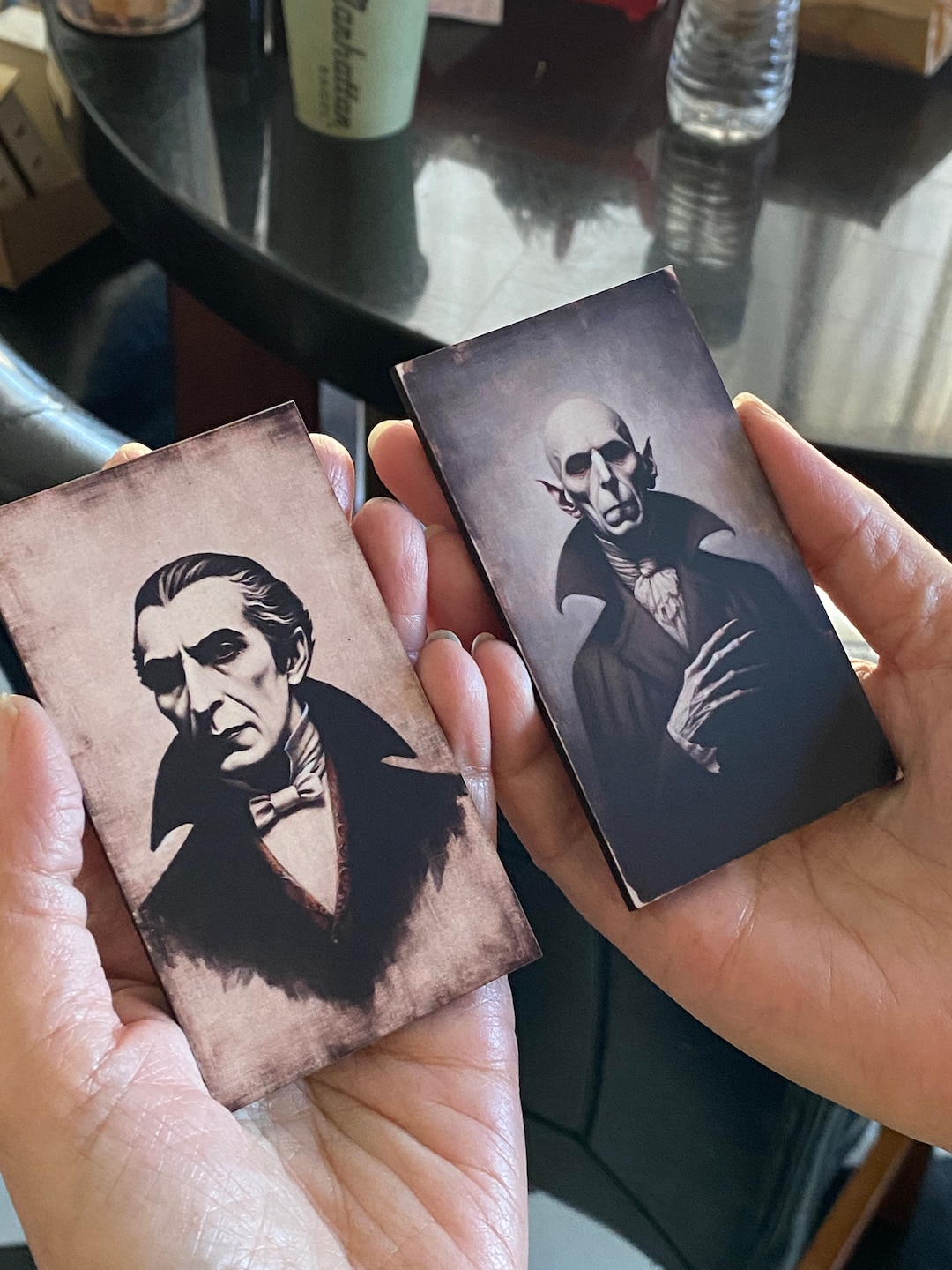 Nosferatu Dracula Vampire Miniature Dollhouse Wall Art, Shadowbox Decor, Roombox, 1/12, 1:6 ...