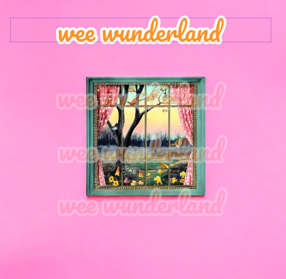Mini Scene Window Dummy Board for Miniature Dollhouse Shadow Box ...