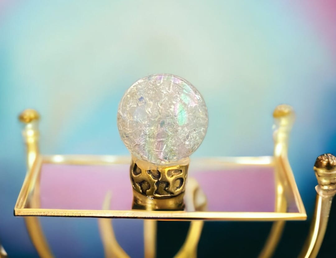 Miniature Crystal Ball for Dollhouse 1/12 Scale Decor, Fortune Teller ...