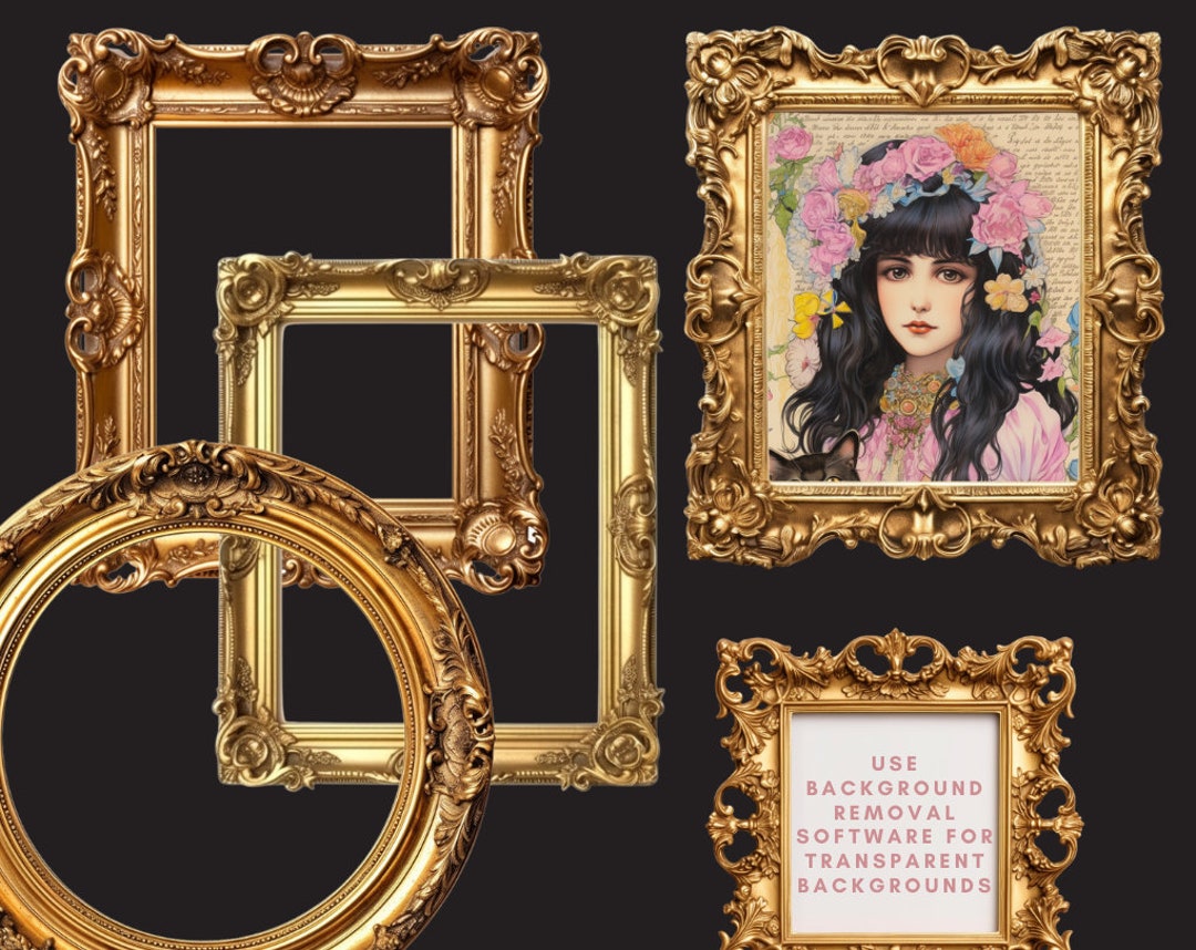Vintage Frames Huge Image Bundle Ornate Decorative Rococo Collection ...