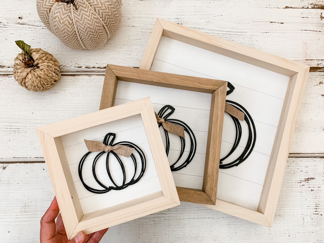 Farmhouse Pumpkin Sign / Fall Sign for Mantle or Shelf / Wood Fall Sign ...