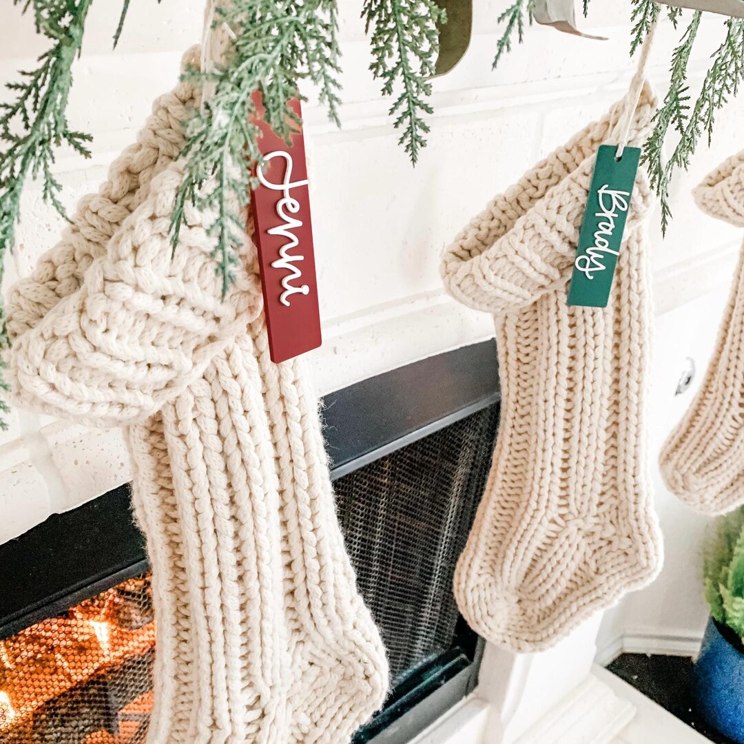 Matte Acrylic Hand Lettered Personalized Name Tags | 3D Personalized ...