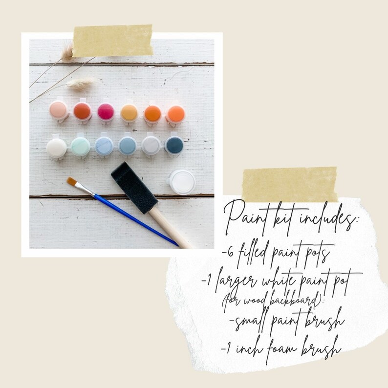 Fall Wood Sign Craft Kit / Painting Kit / DIY Pumpkin Craft / | Etsy