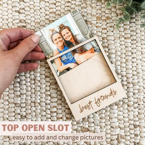 Best Friends Wood Polaroid Picture Frame | Laser Engraved Photo Frame ...